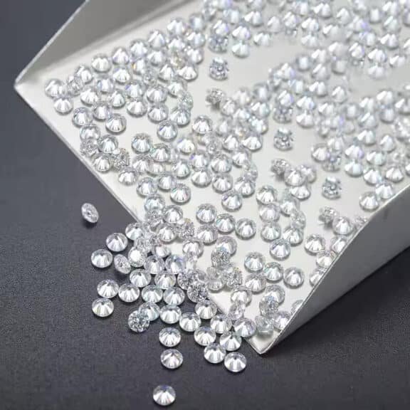 Shop Round Melee Accent Moissanite Online